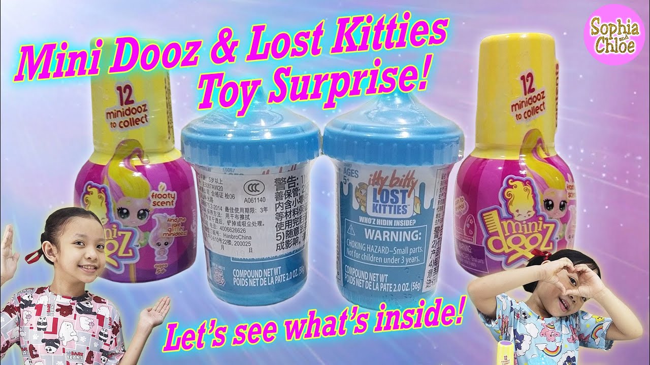 Lost Kitties and Mini Dooz Toy Suprise | Sophia and Chloe - YouTube