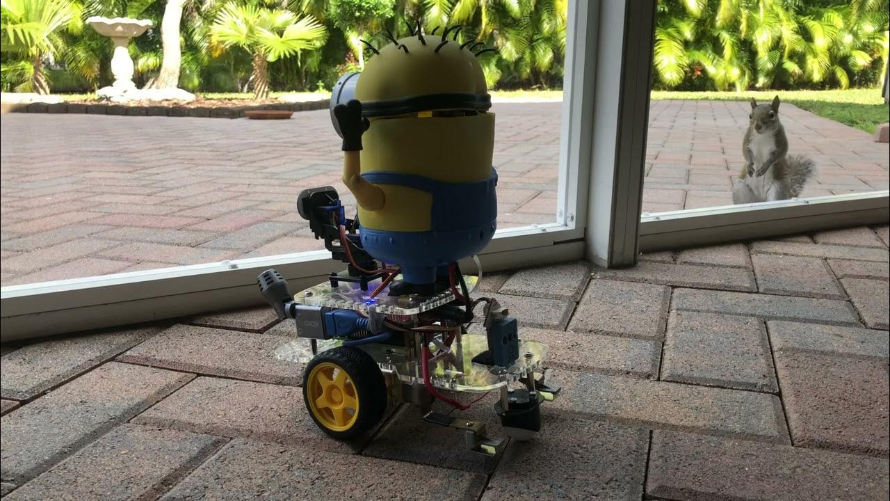 Raspberry Pi 3 GoPiGo3 Robot Carl Meets A Squirrel - YouTube