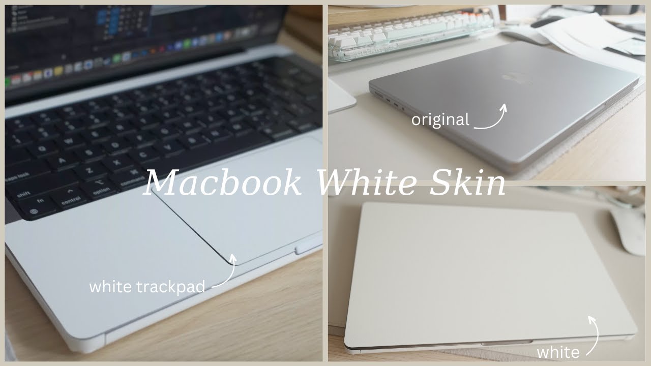 I Turned My MacBook Into White | Macbook Matte Skin | Aesthetic - YouTube
