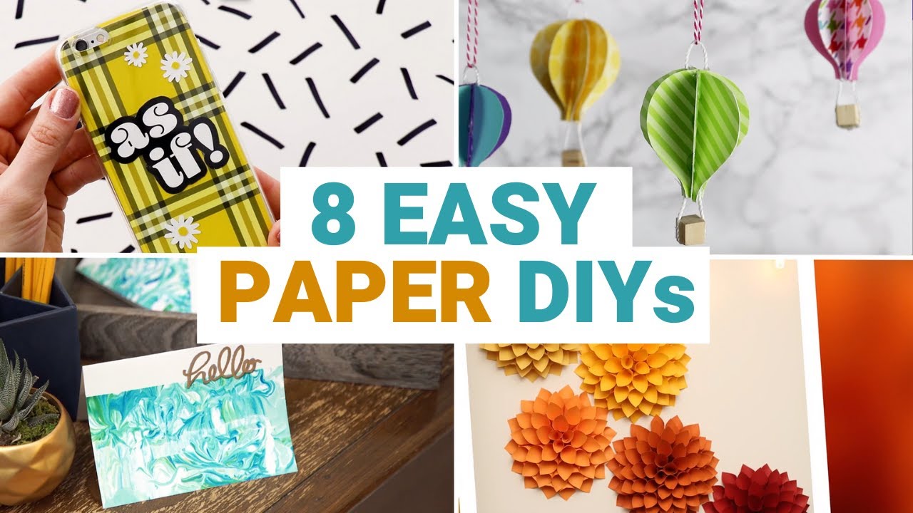 Try These 8 Easy Paper Crafts - YouTube