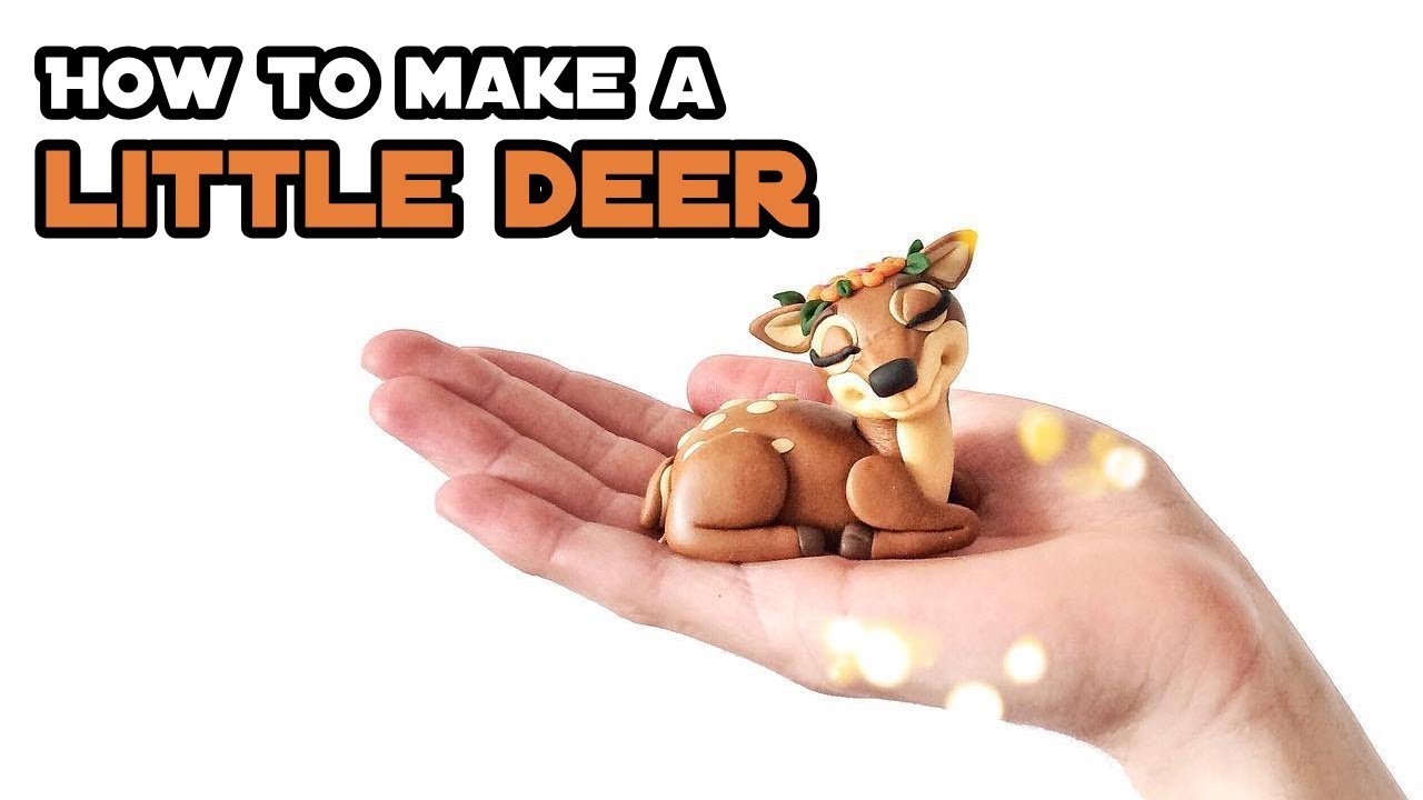 How to make a LITTLE DEER from fondant - YouTube