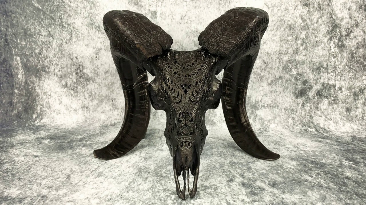 Skull Bliss: Hand-Carved Ram Skull 4K Review - YouTube