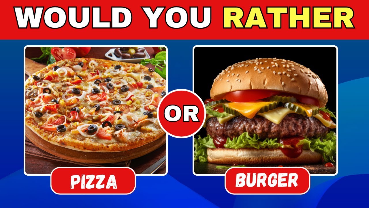 Would You Rather Food Challenge 🍔🍕 | Fast Food Edition | Fun Game for ...