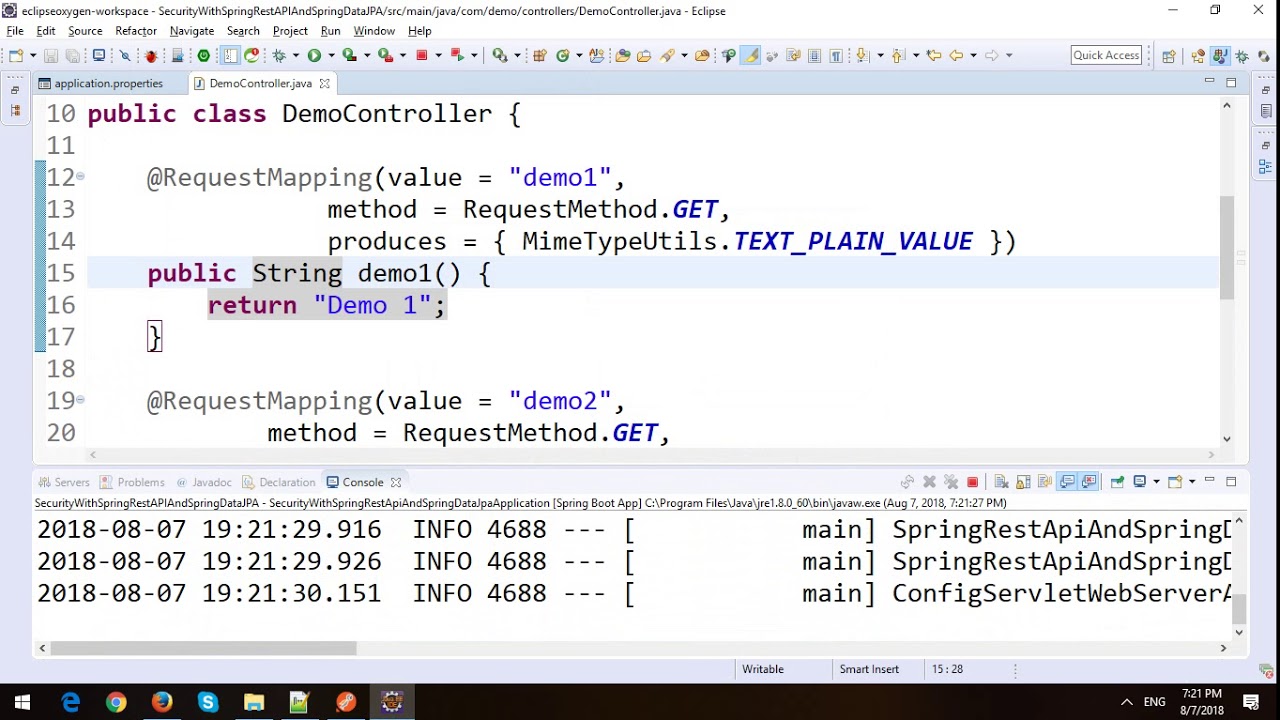 Security with Spring Rest API and Spring Data JPA in Spring Boot - YouTube