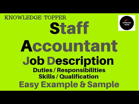 Staff Accountant Job Description | Staff Accountant Duties and ...