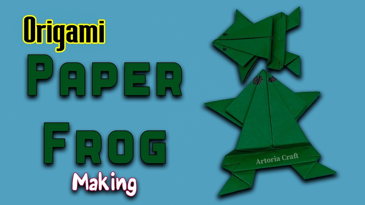 Origami Paper Frog Easy | How to Make Paper Frogs that can Jump - YouTube