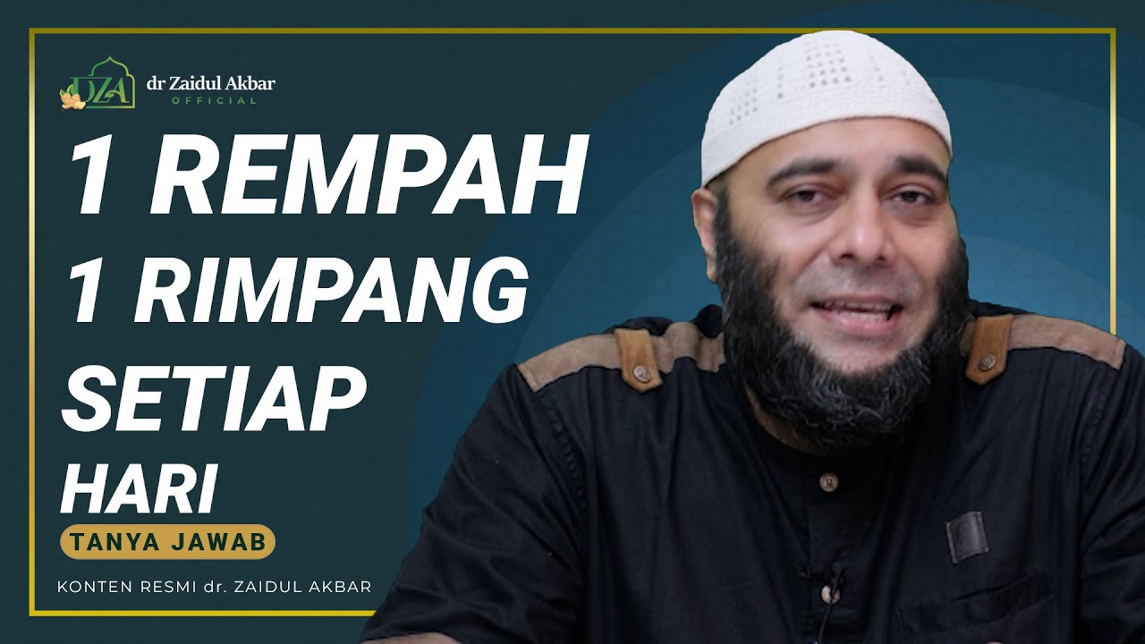 1 Rempah 1 Rimpang Setiap Hari - dr. Zaidul Akbar Official - YouTube