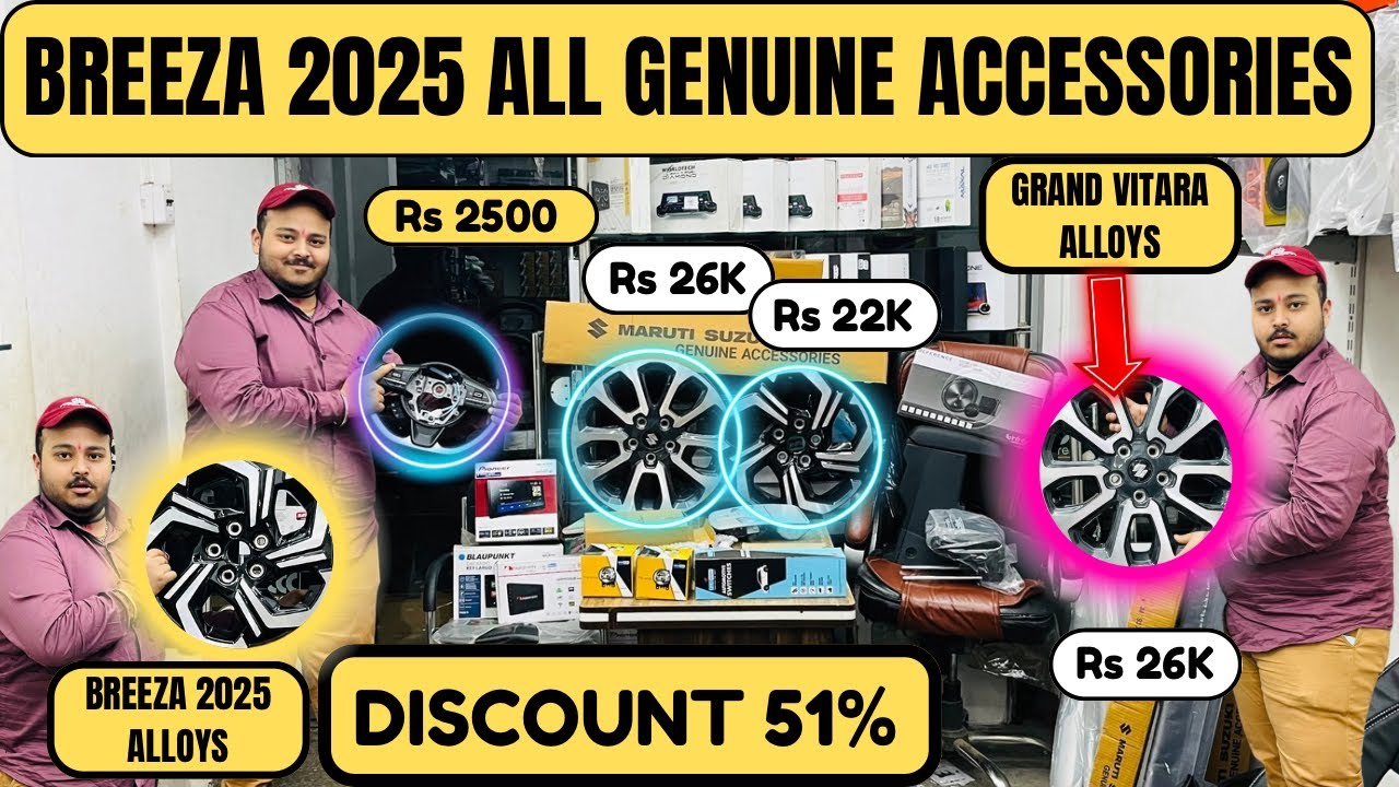 Breeza 2025 Genuine Accessories with Price List | 2025 Breeza Base to ...