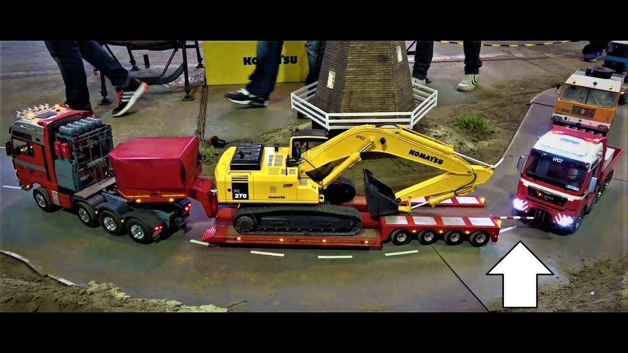 RC Heavy Transport - RC trucks heavy convoy - YouTube