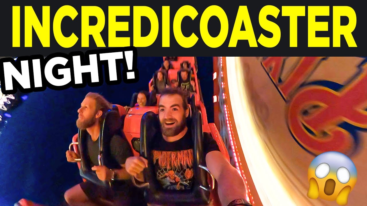 Riding The Incredicoaster at Night POV | Disney California Adventure ...