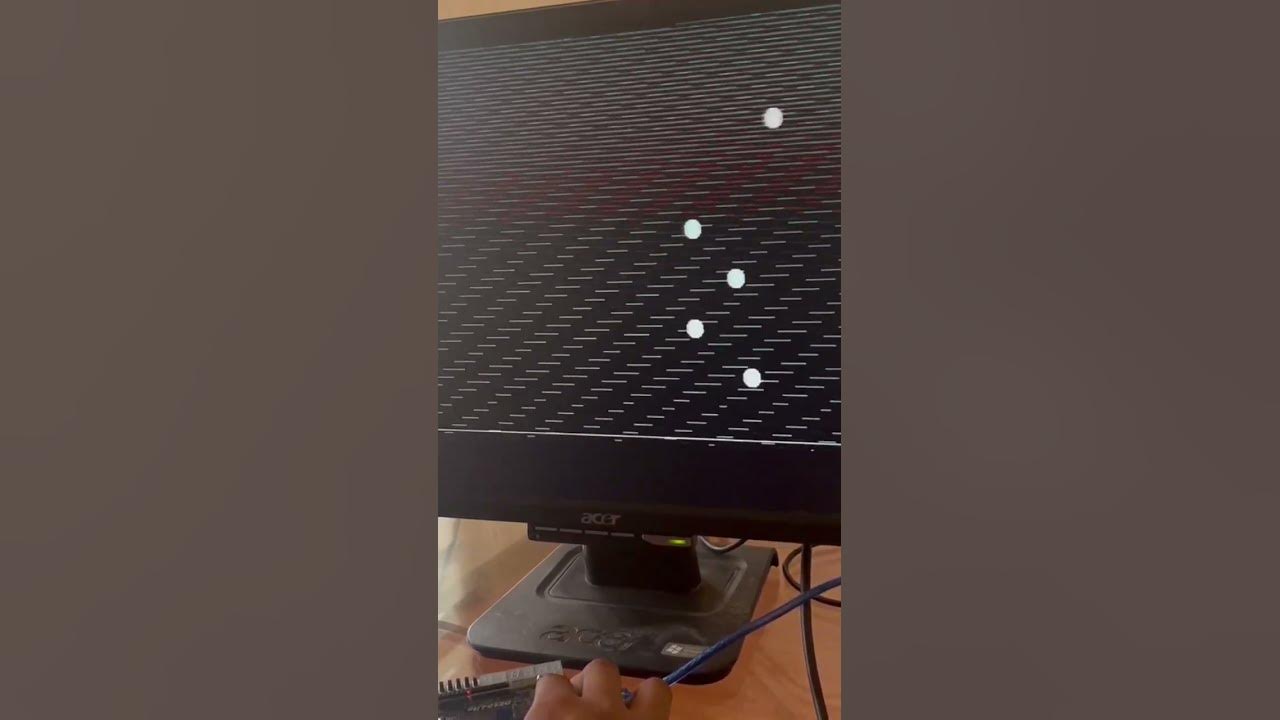 Juego espacial con estándar vga programado en verilog - YouTube