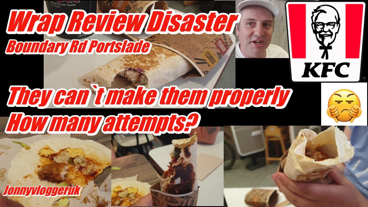KFC wrap disaster food review - YouTube