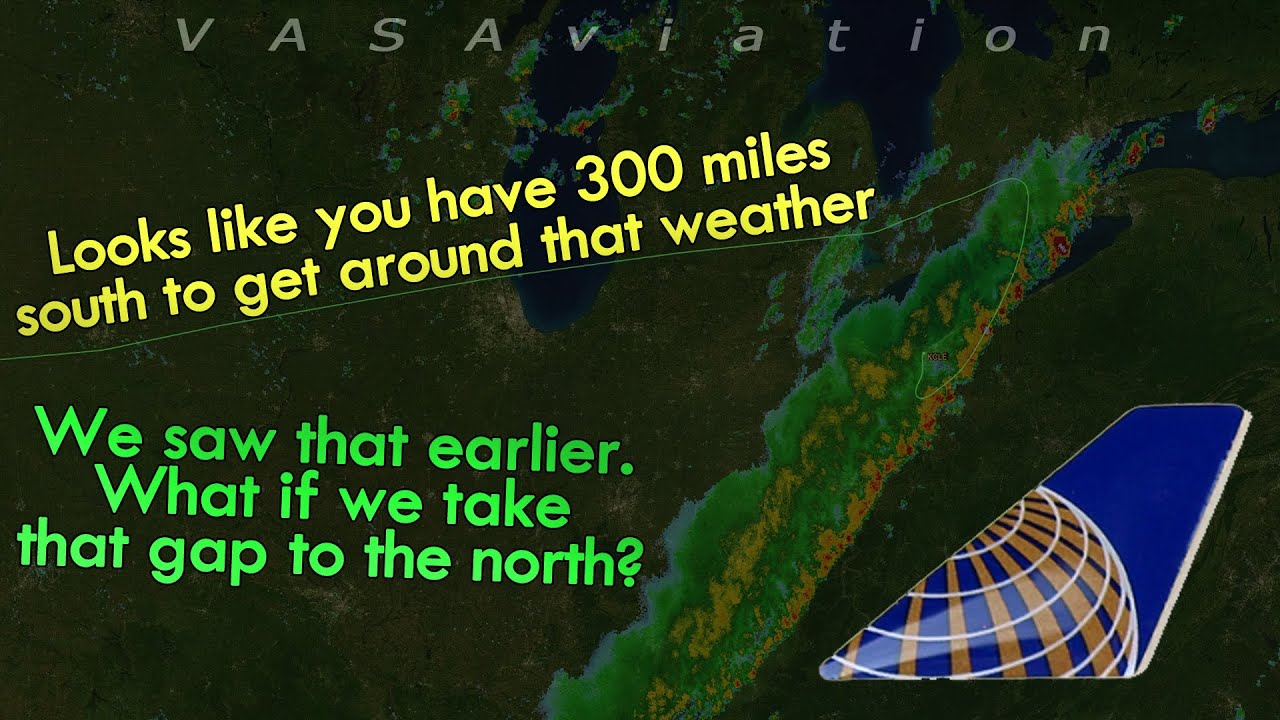 [REAL ATC] Bad weather over Cleveland causing troubles... =S - YouTube