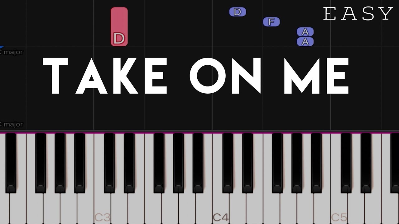 Take On Me - A-ha | EASY Piano Tutorial - YouTube