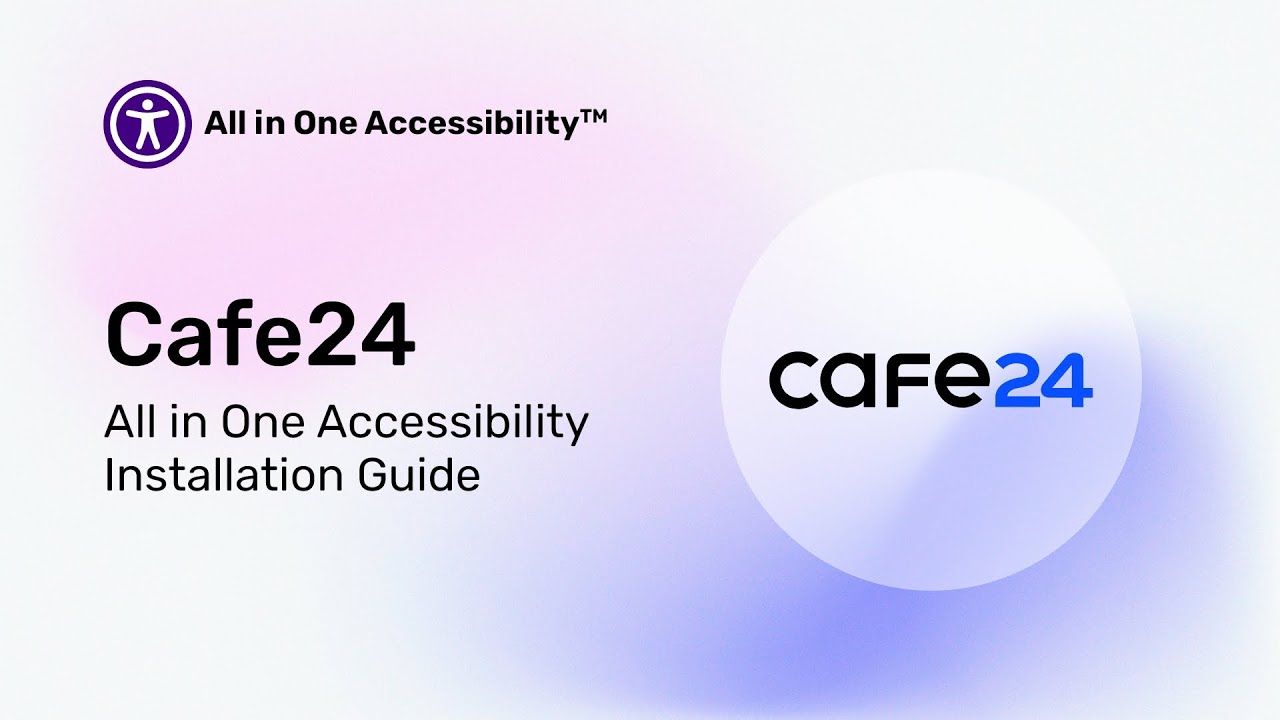 How to enable ADA, WCAG 2.1, Section 508 accessibility on Cafe24 website? - YouTube