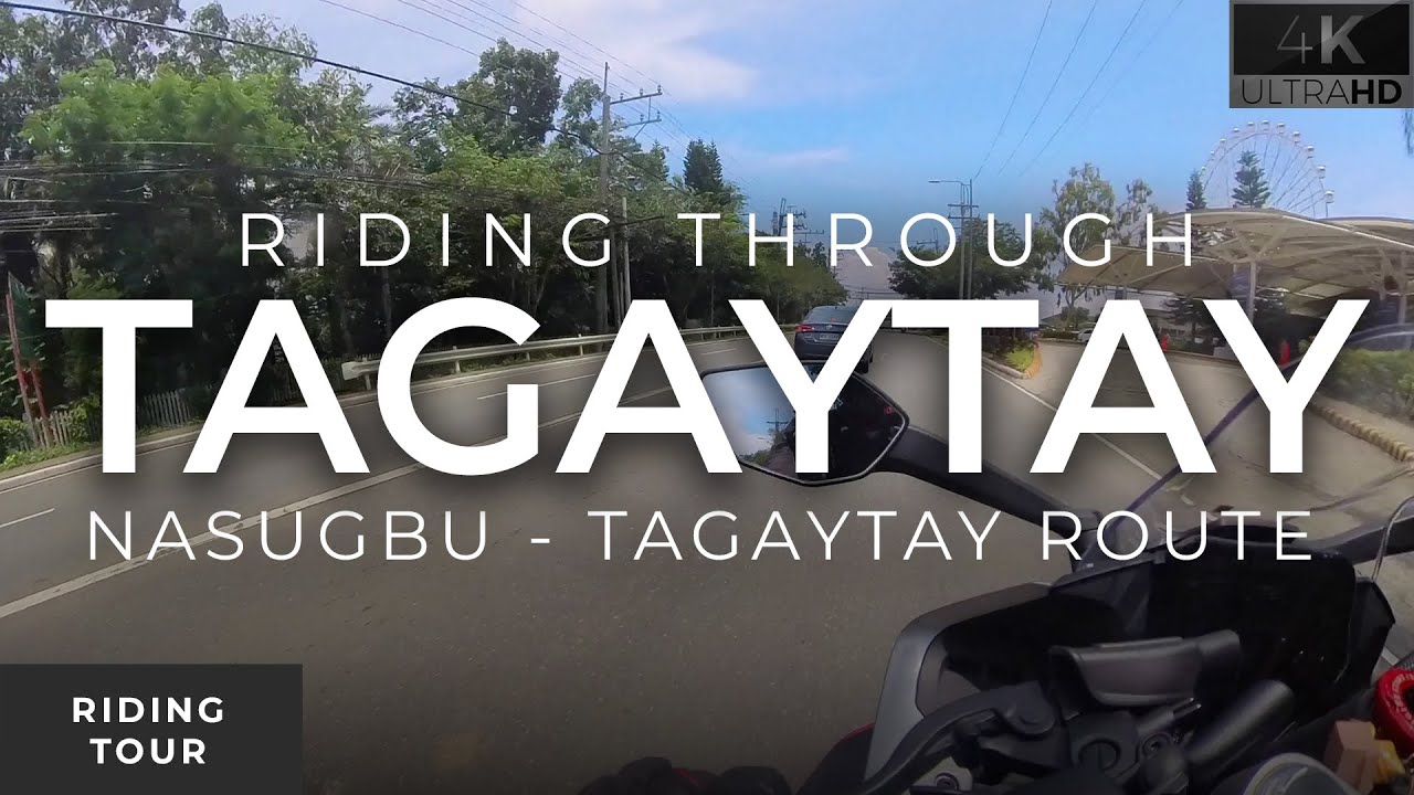 Riding through Tagaytay via Nasugbu Tagaytay Highway | Travel ASMR ride ...