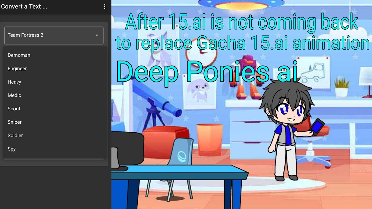 After 15.ai is not coming to replace Gacha 15.ai animation with new Ai ...