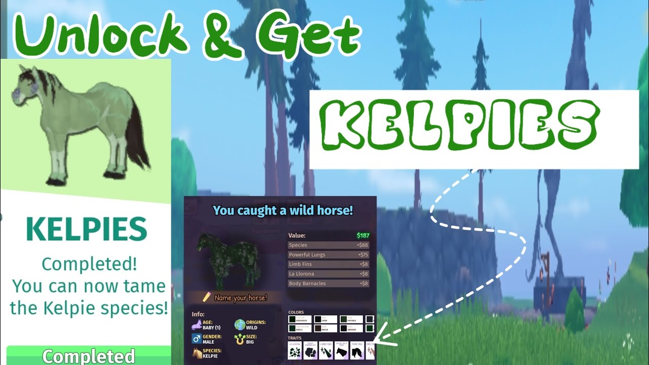 How To Unlock KELPIE TAMING & Fish For Kelpies! 🎣 - YouTube