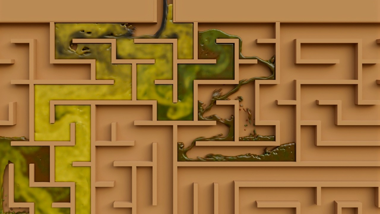 Can Gross Camouflage Goo Solve a Maze? - YouTube