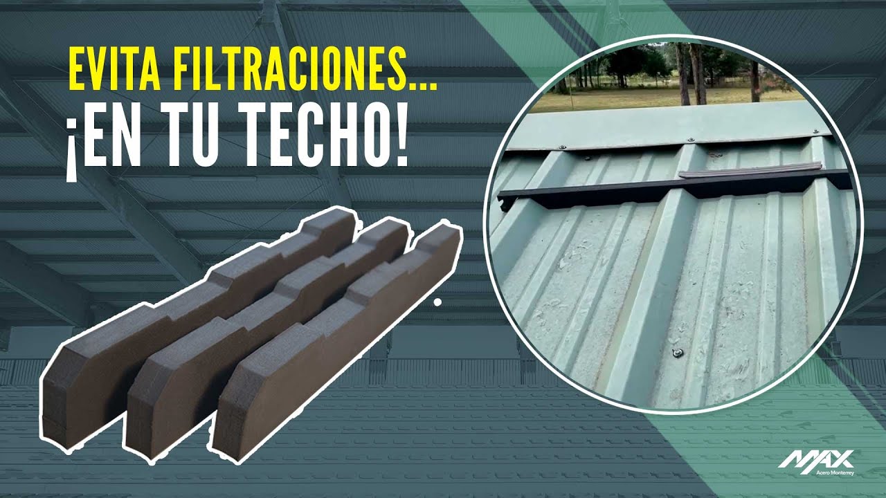 Instalación de Closure en Techo - Banda Selladora para Lámina - YouTube