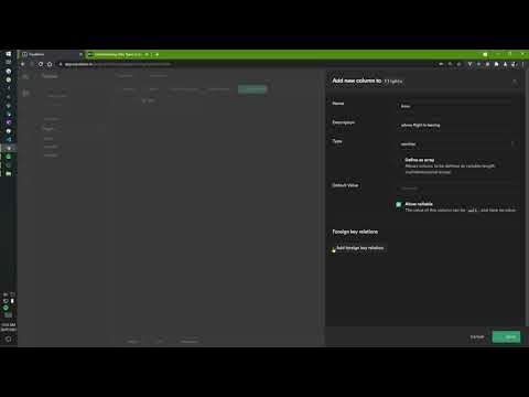 creating a table with supabase - YouTube