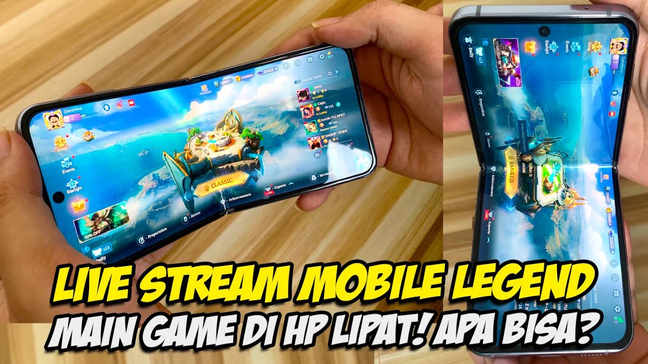 🔴 MAIN GAME MOBILE LEGEND DI Z FLIP 4 HP LIPAT PUSH RANK MABAR & SOLO ...