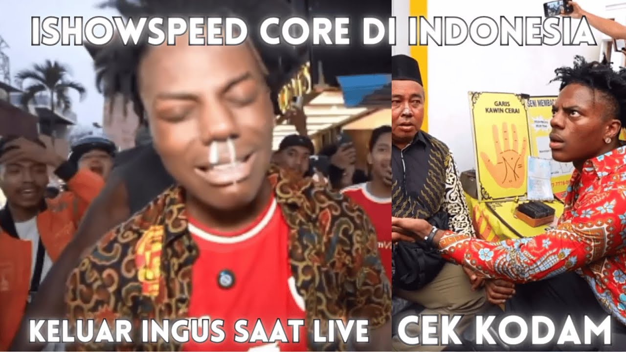 ISHOWSPEED CORE!! - Momen Lucu Ishowspeed Saat IRL Live Stream di Indonesia Hari Pertama!! - YouTube