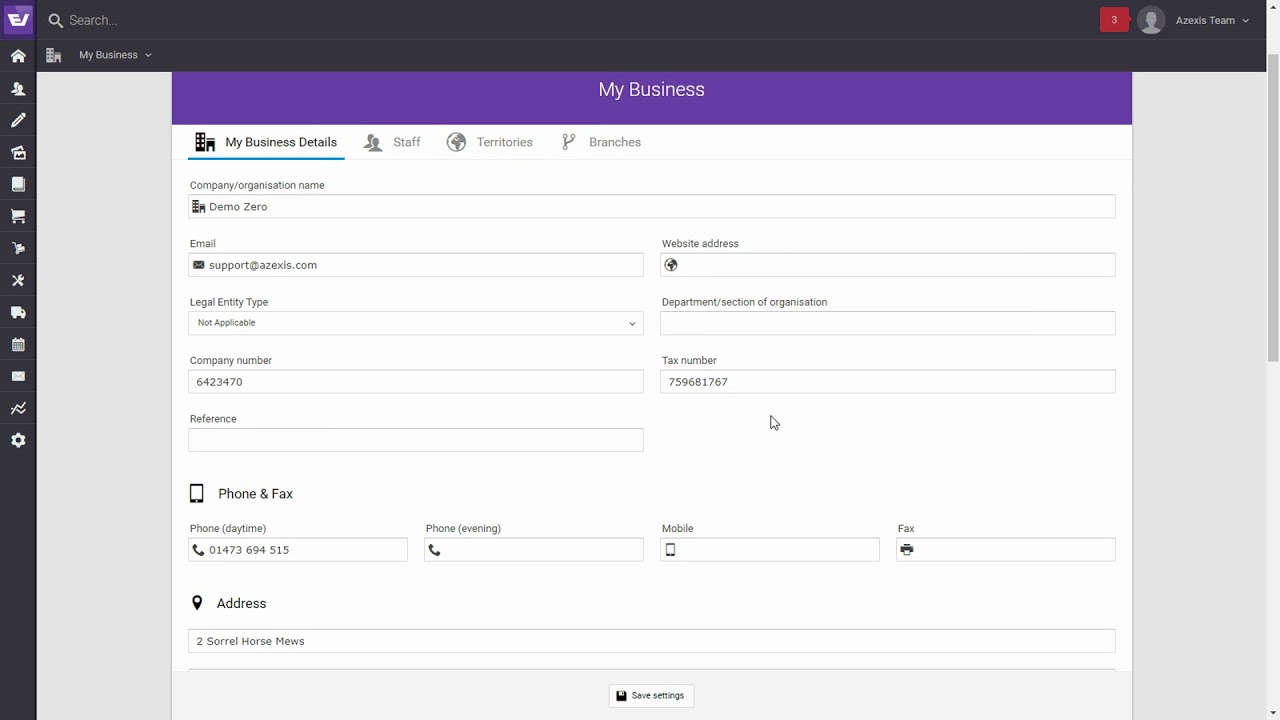 Evance - My Business Details - YouTube