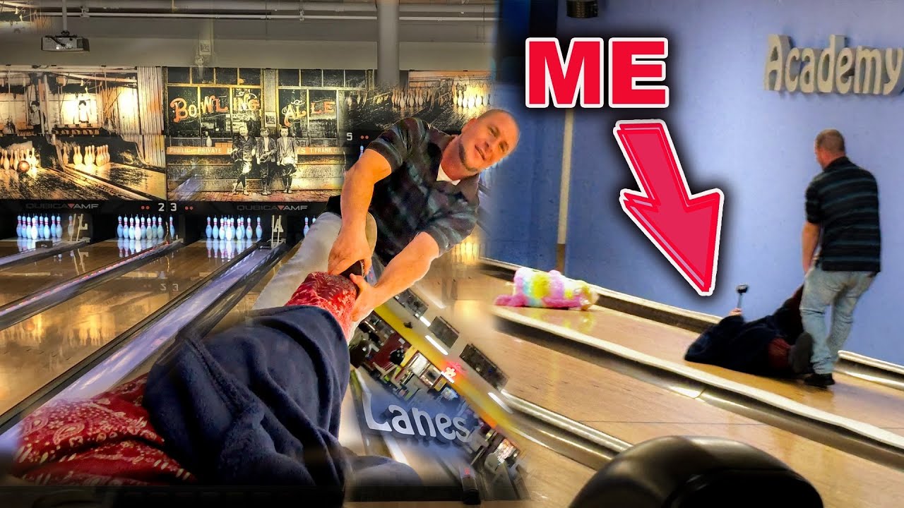 GONE WRONG! Sleeping in a Bowling Lane PRANK on an ANGRY Bowler! - YouTube