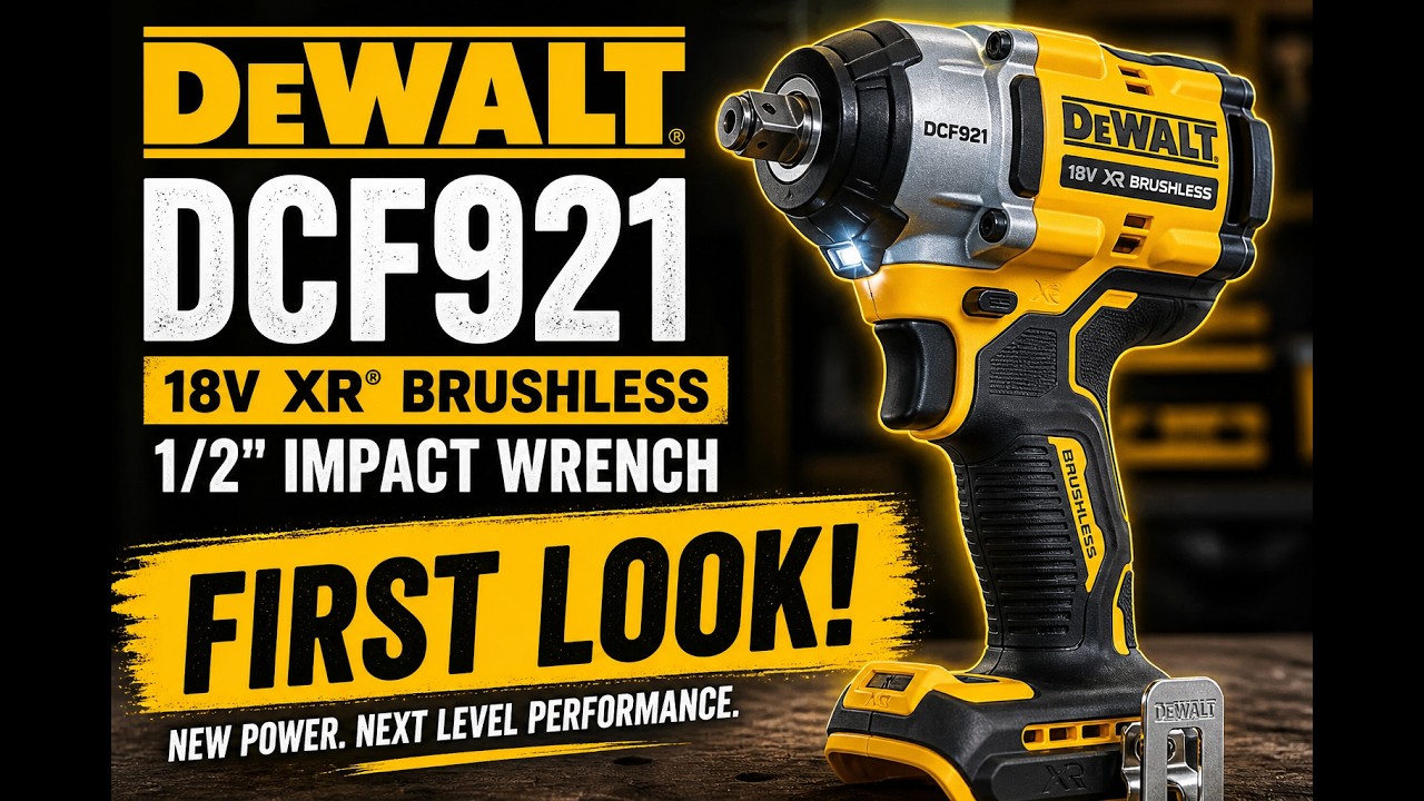 DCF921 IMPACT WRENCH FIRST LOOKS AND DEMO - YouTube