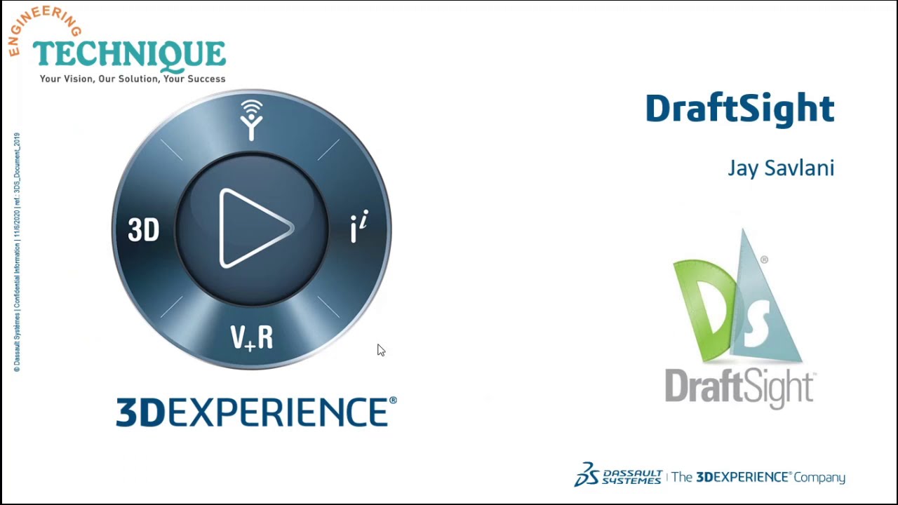 Webinar on DraftSight – 2D CAD Tool | Engineering Technique - YouTube