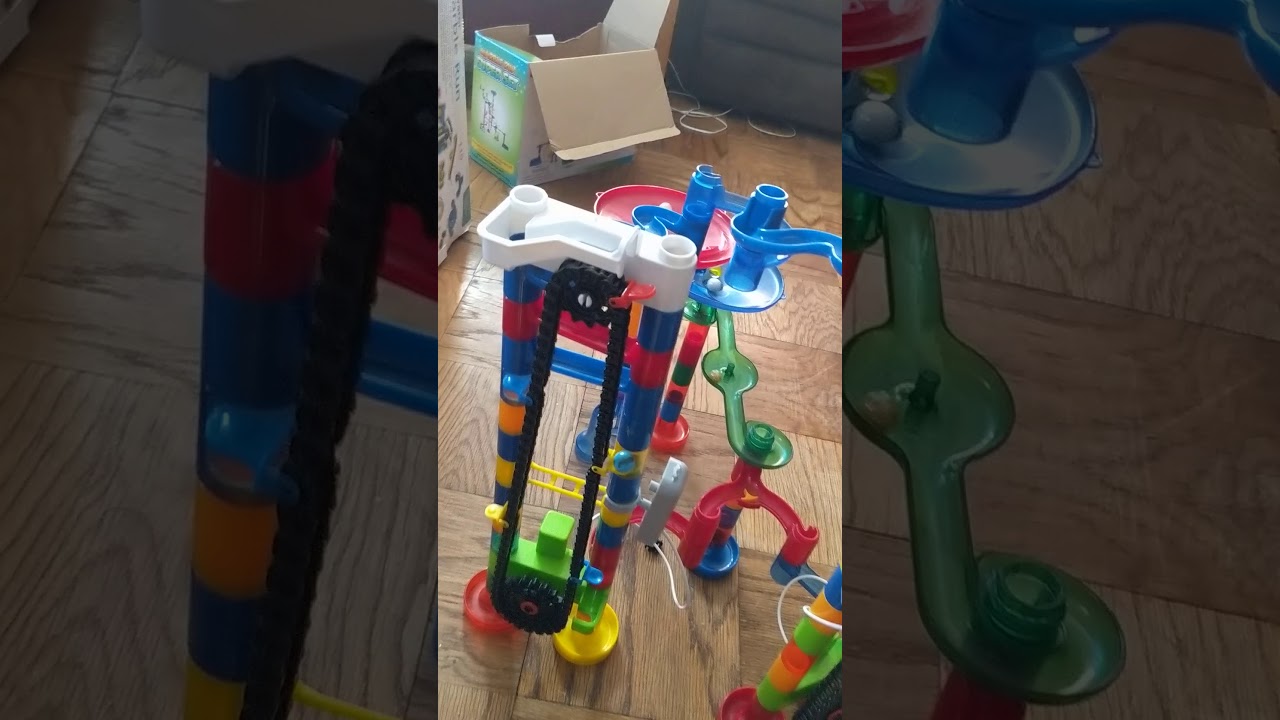 Two elevator marble run - YouTube