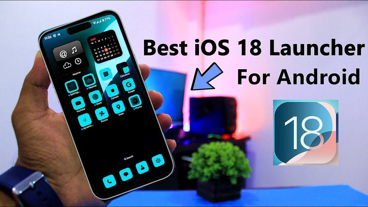 Latest iOS 18 Launcher | Convert Android To iOS 18 | Full Setup - YouTube