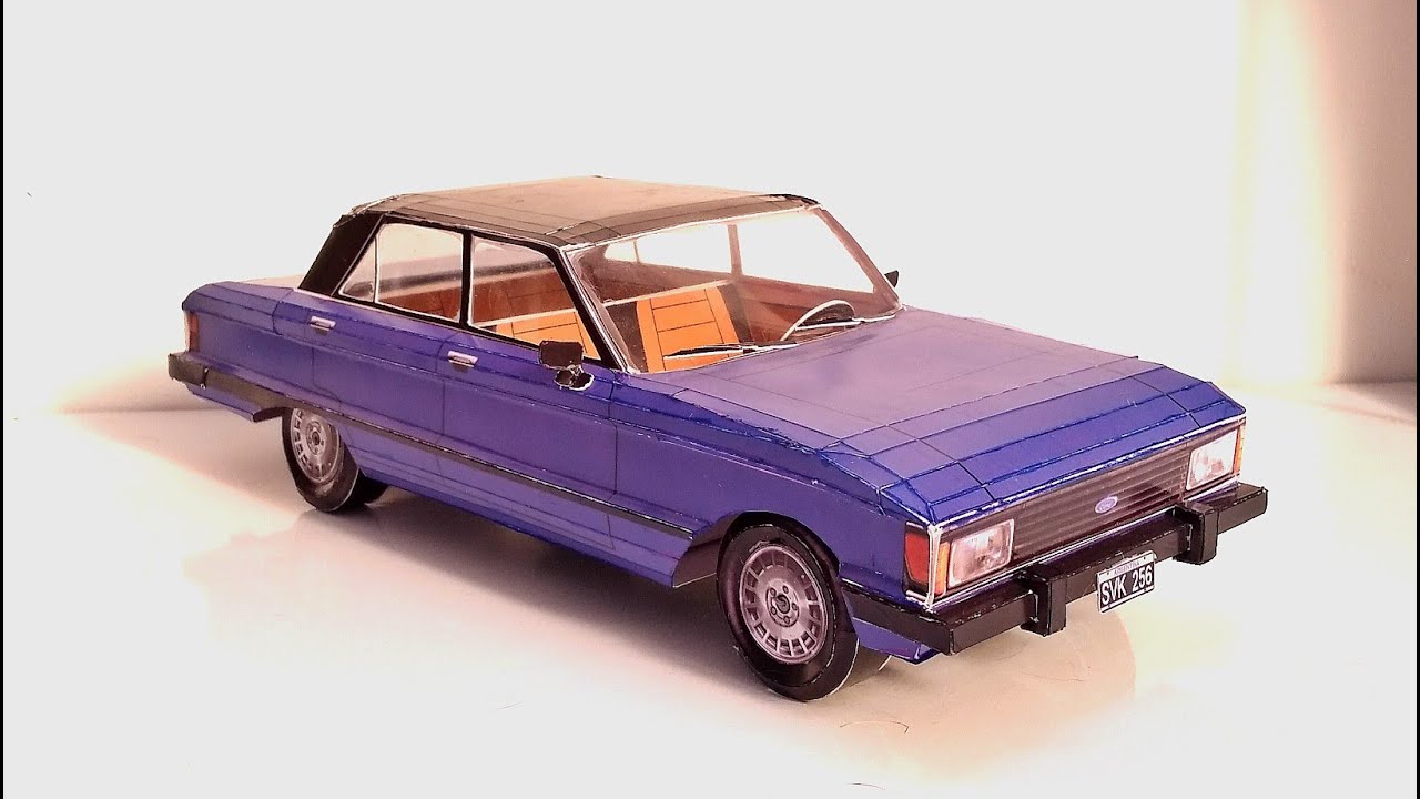 DESCARGA GRATIS FORD FALCON GHIA PAPERCAFT - YouTube