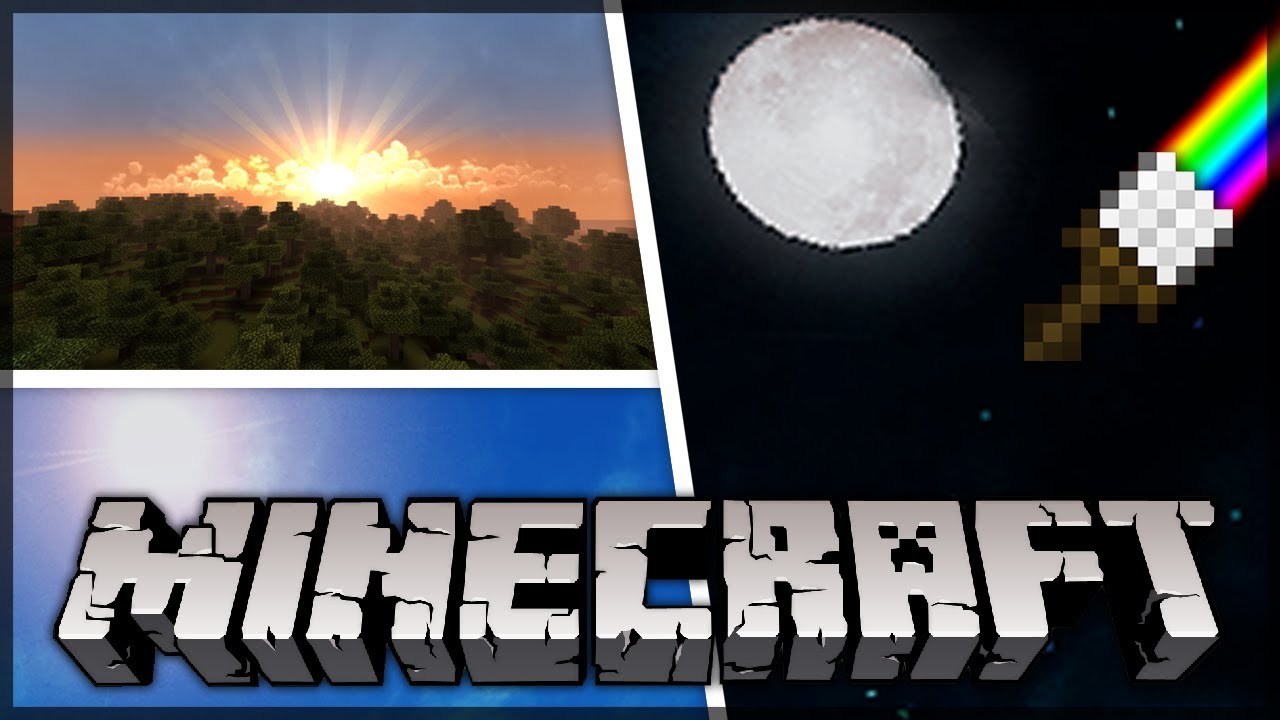 SOL E LUA REALISTAS - PERSONALIZANDO TEXTURA - MINECRAFT - YouTube