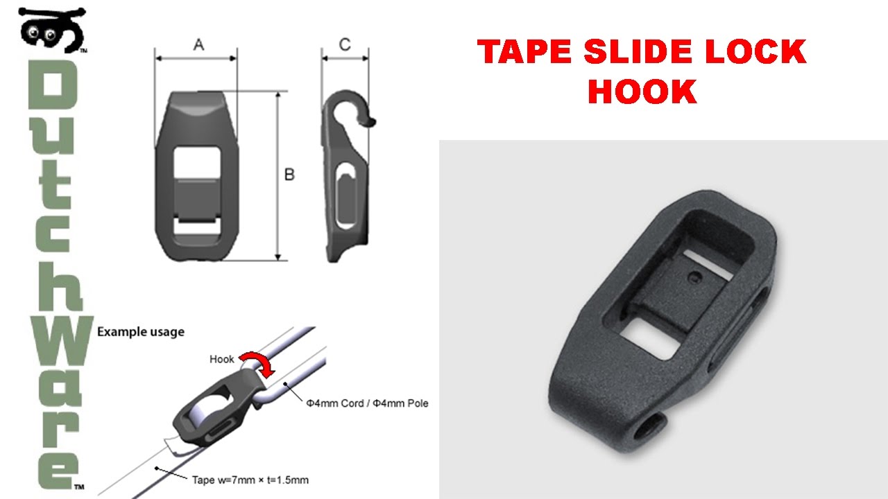 Tape Slide Lock Hook | DutchWare Gear