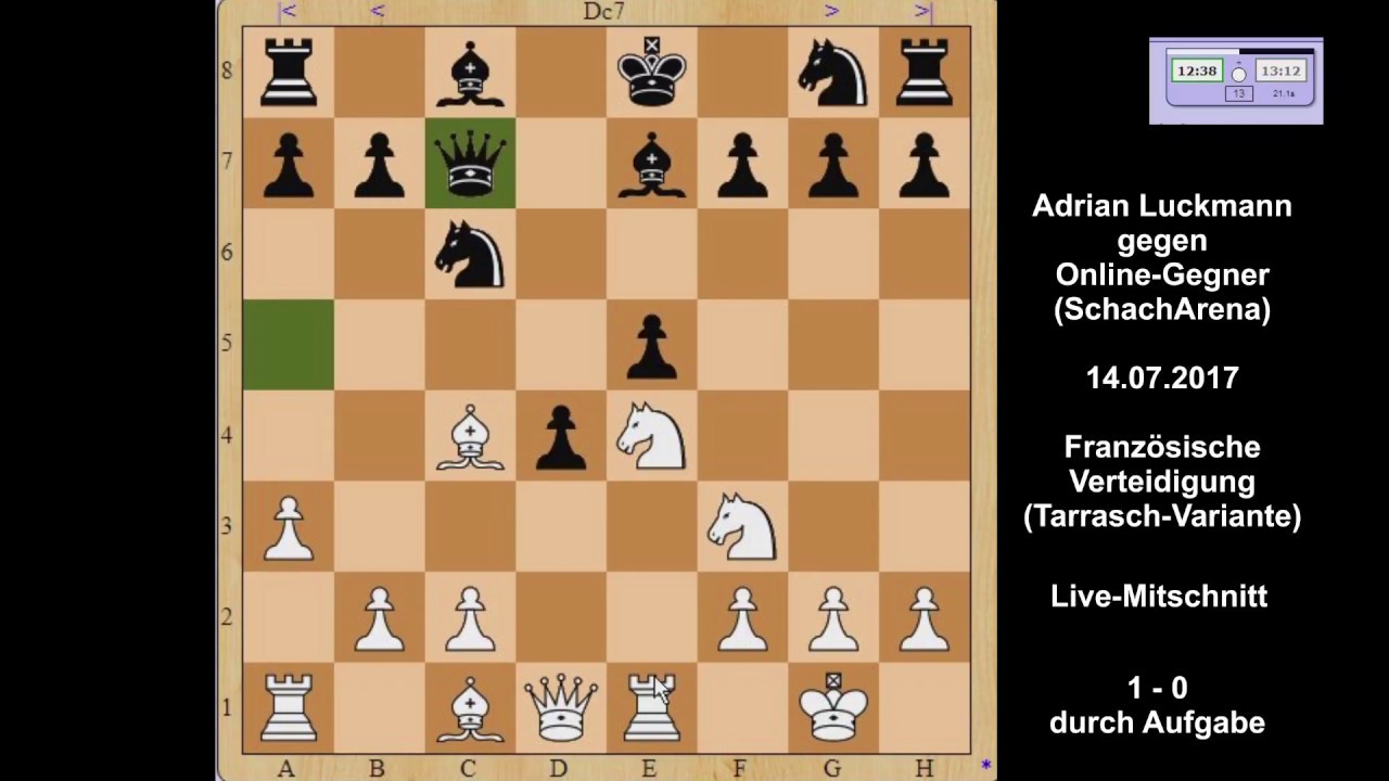 SchachArena Spiel 14Juli2017 weiß C07 - YouTube