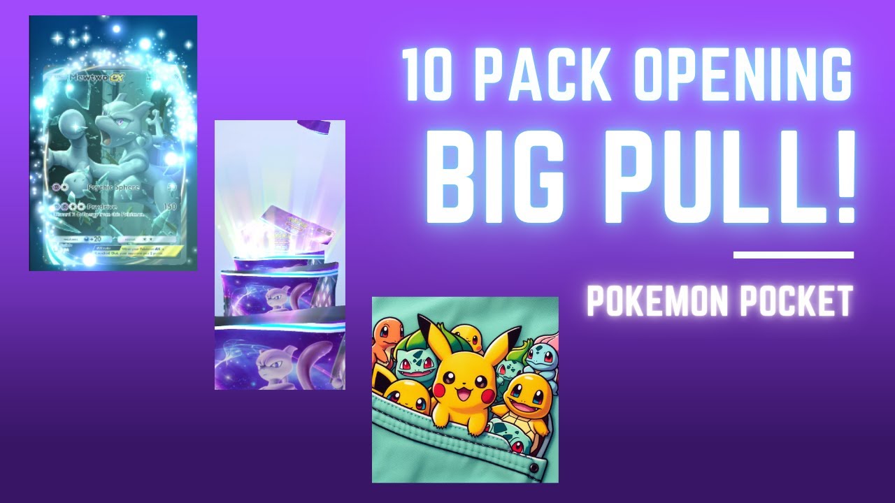 Opening 10 Packs - Major Pull - Pokémon Pocket - YouTube