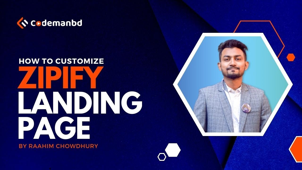 How To Customize Zipify Landing Page ~ MD Raahim Chowdhury - YouTube