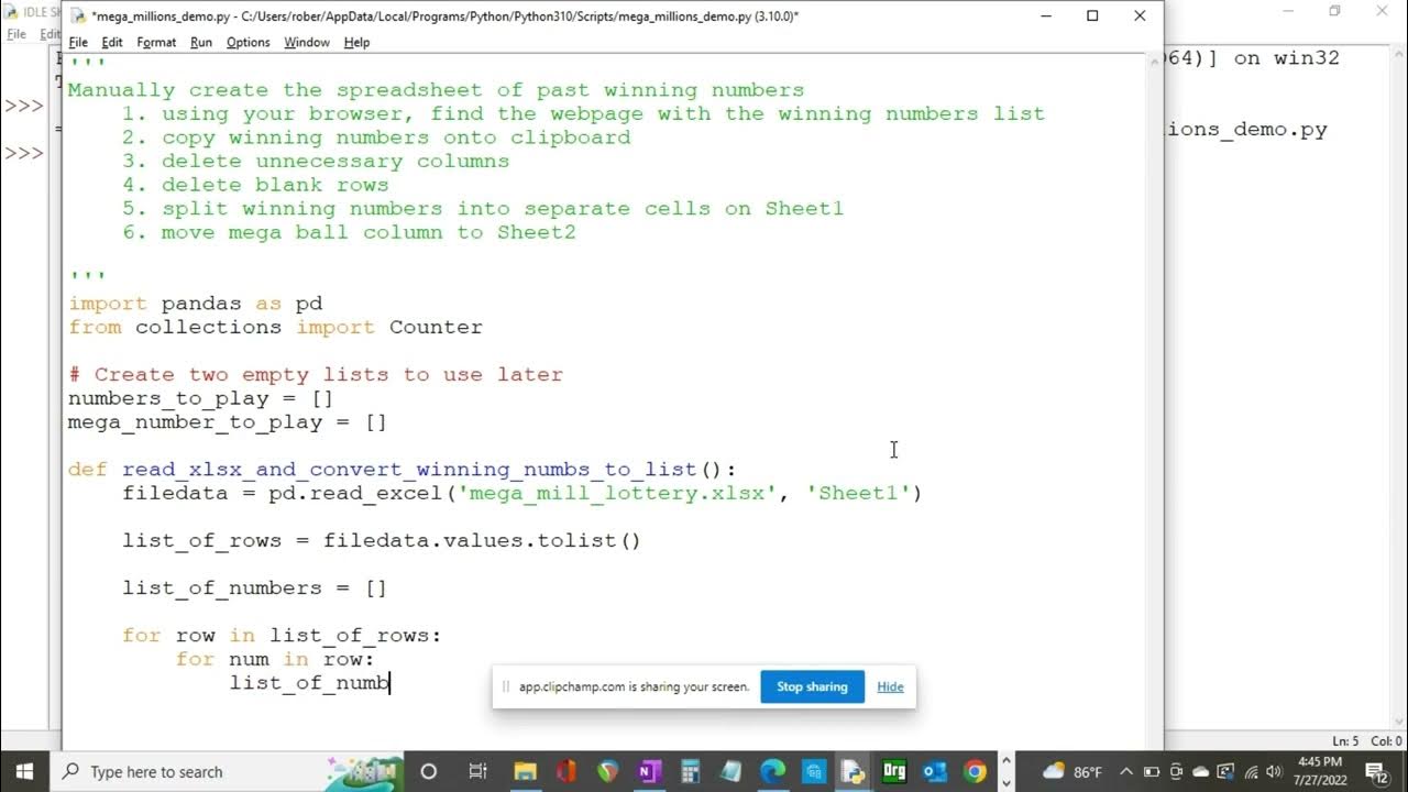 Using Python to Predict Future Lottery Results - YouTube