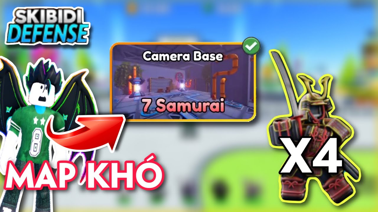 SKIBIDI TOWER DEFENSE - LIỆU 4 CON SAMURAI CÓ CÂN ĐƯỢC CHẾ ĐỘ 7 SAMURAI ...