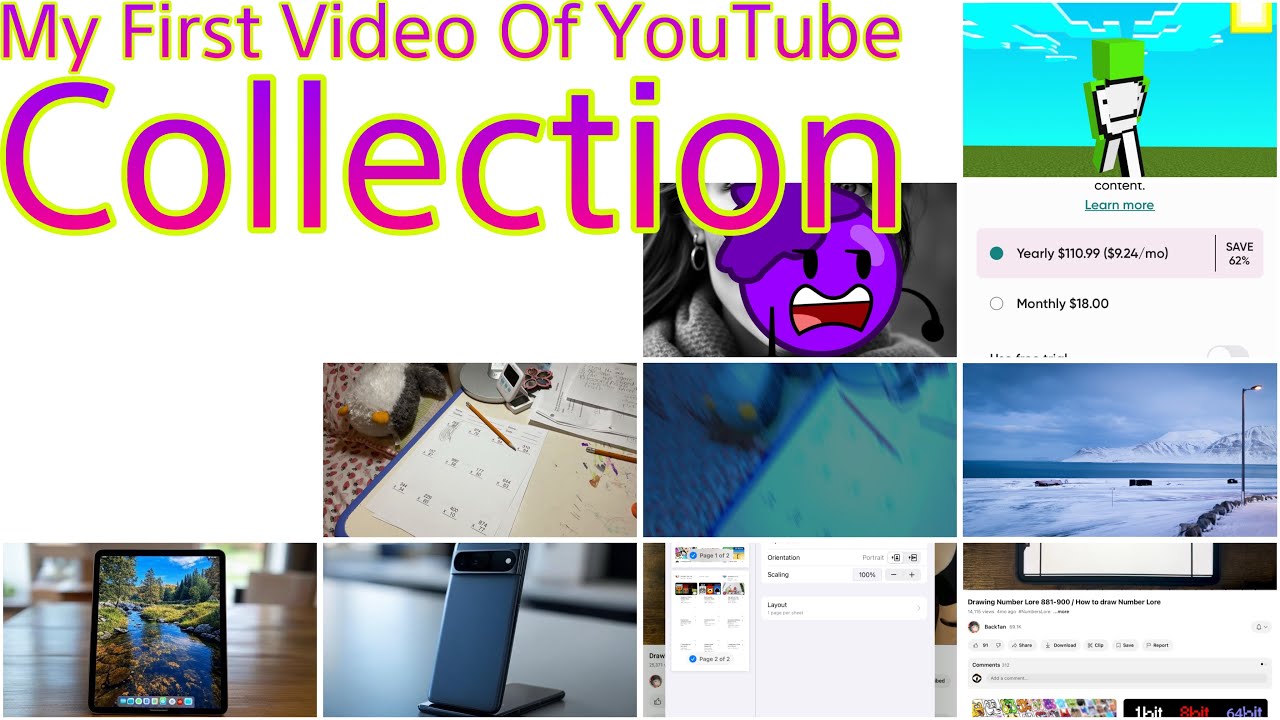 My First Video Of YouTube Collection - YouTube