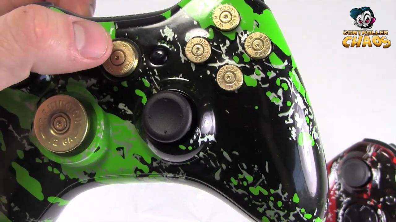 Splatter Edition - Modded Xbox 360 Controller - Bullet Guide Button ...