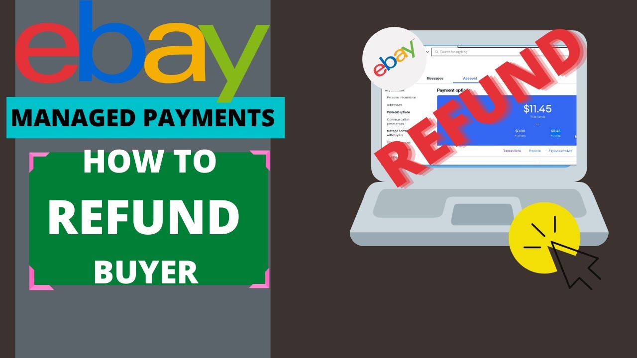 HOW TO REFUND BUYER EBay Managed Payments Video 5 YouTube