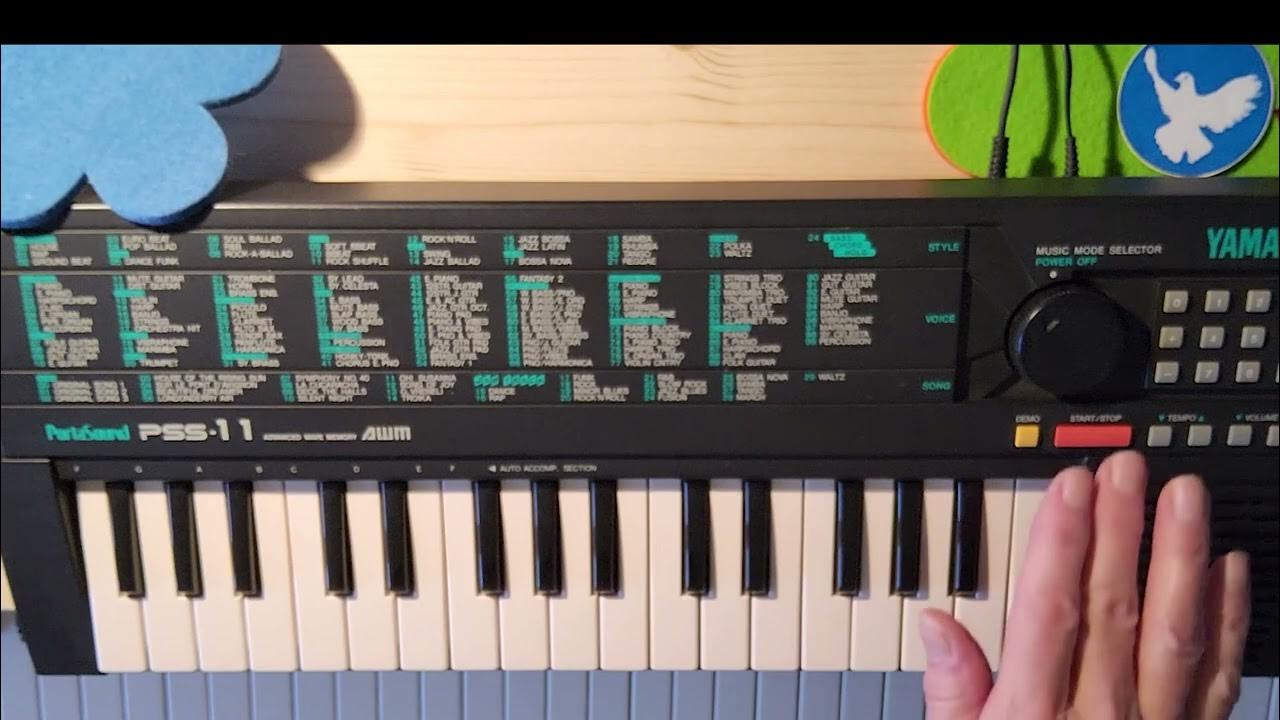 DANCE + DISCO Pop Styles 💚 House Rap Ground Beat Ballad - Yamaha PSS-11 vintage mini keyboard ...