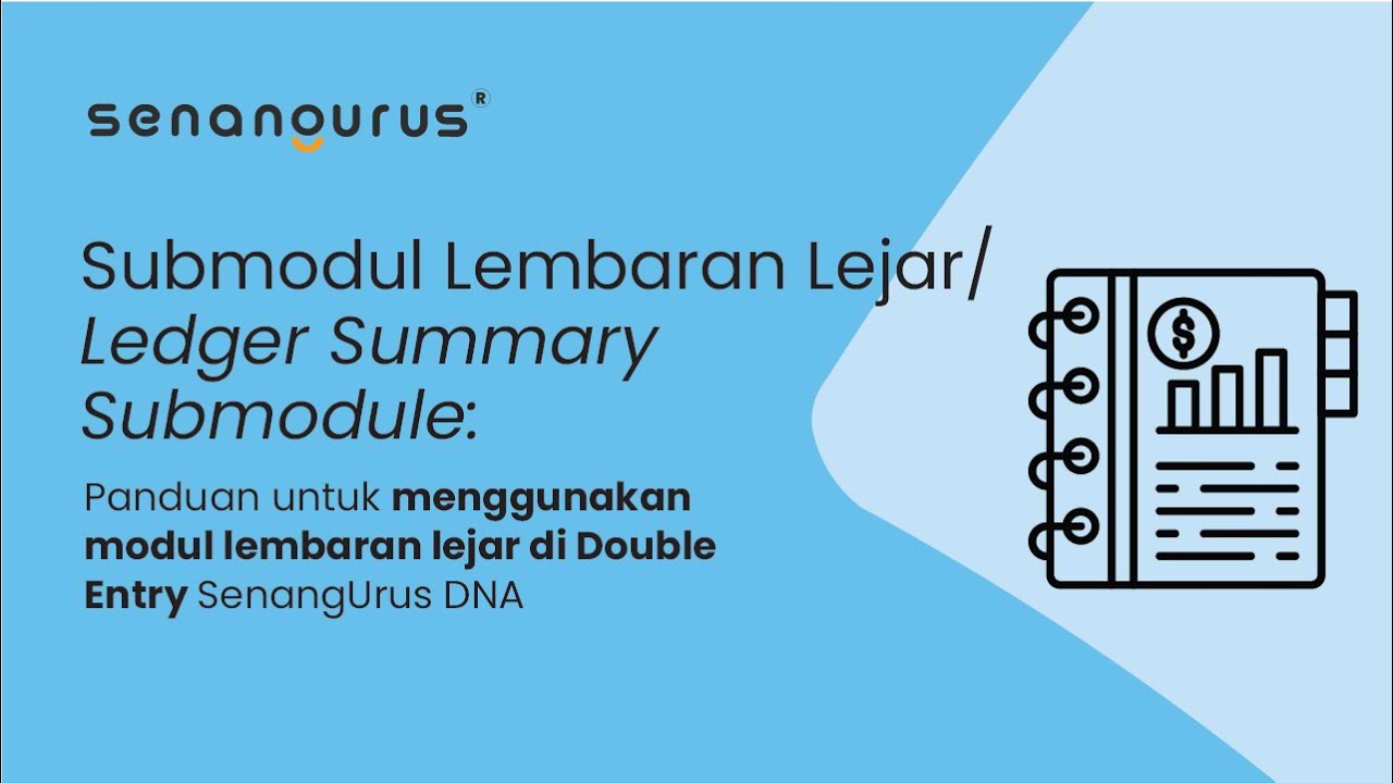 SenangUrus DNA : Double Entry (Lembaran Lejar) - YouTube