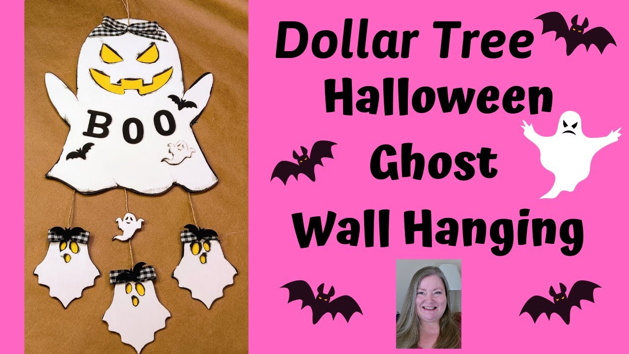Ghost Wall Hanging ~ Dollar Tree Halloween DIY ~ Budget Friendly Craft ...