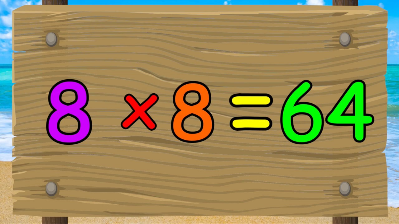 8 times table - YouTube