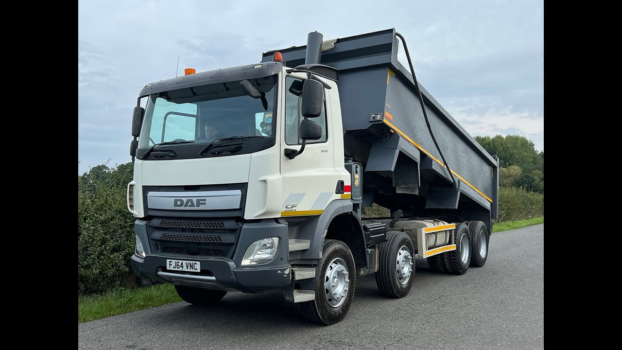 DAF CF 370 8 X 4 Steel Body Tipper - YouTube