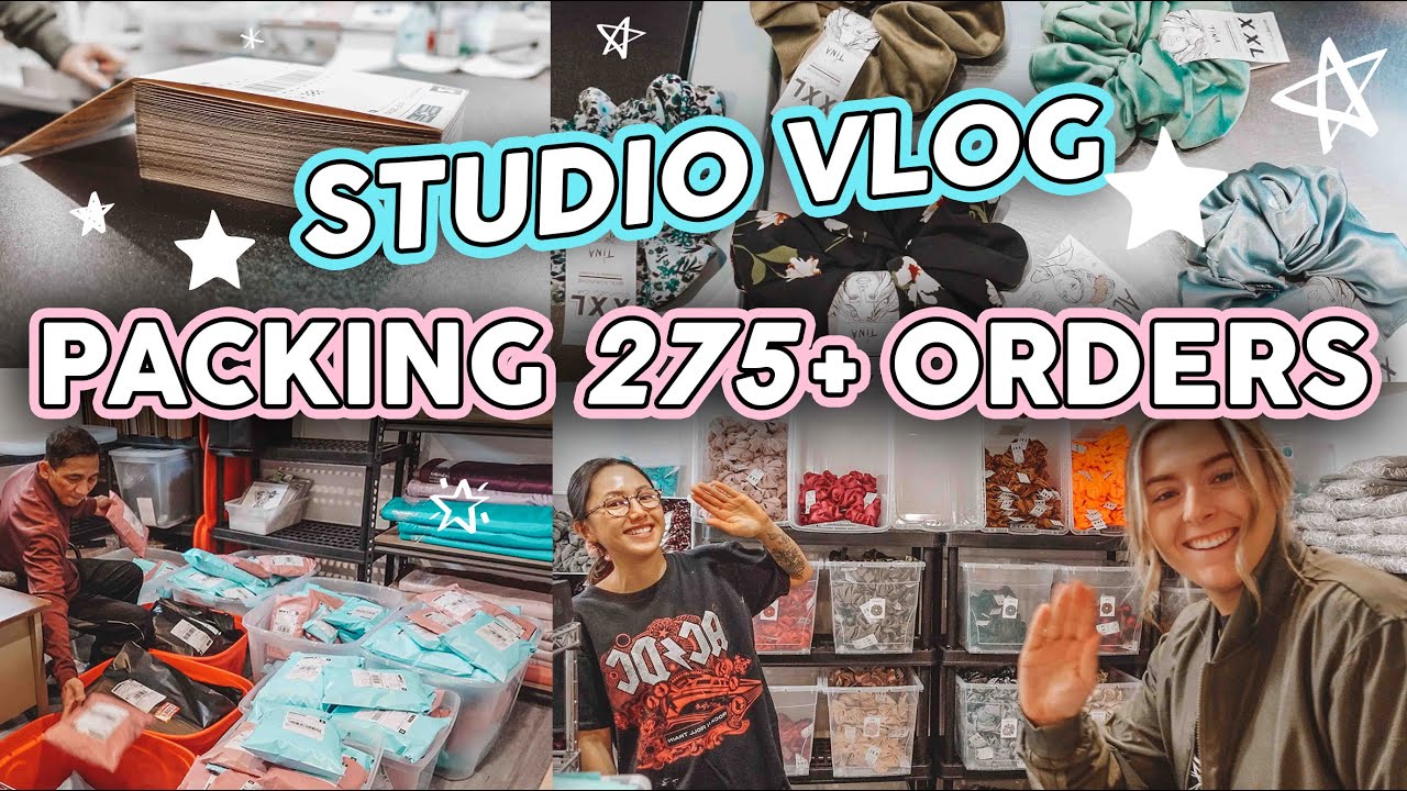 STUDIO VLOG #3 | PACKAGING ORDERS | Before, During, After A New XXL ...